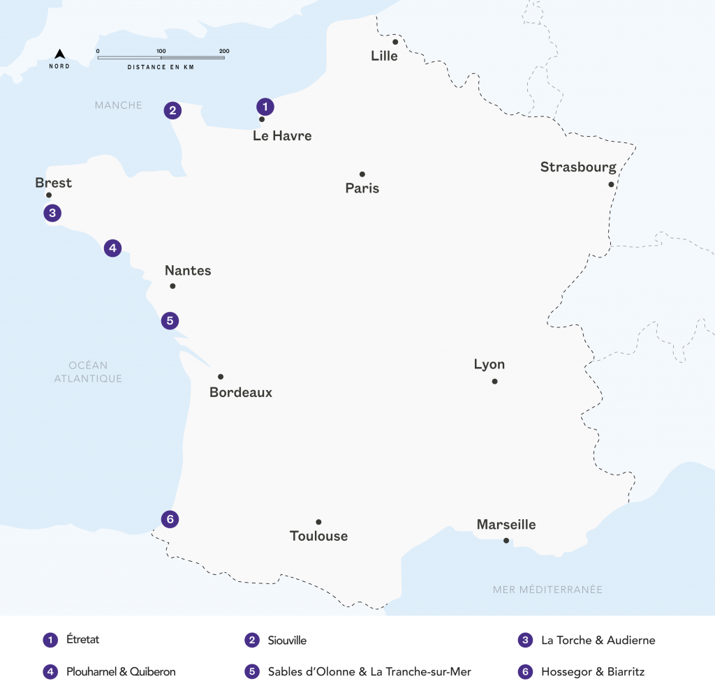 6 spots de surf en France